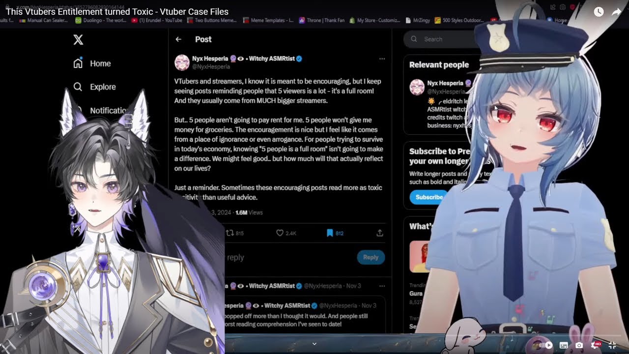 This Vtubers Entitlement turned Toxic - Vtuber Case Files | Reaction ...
