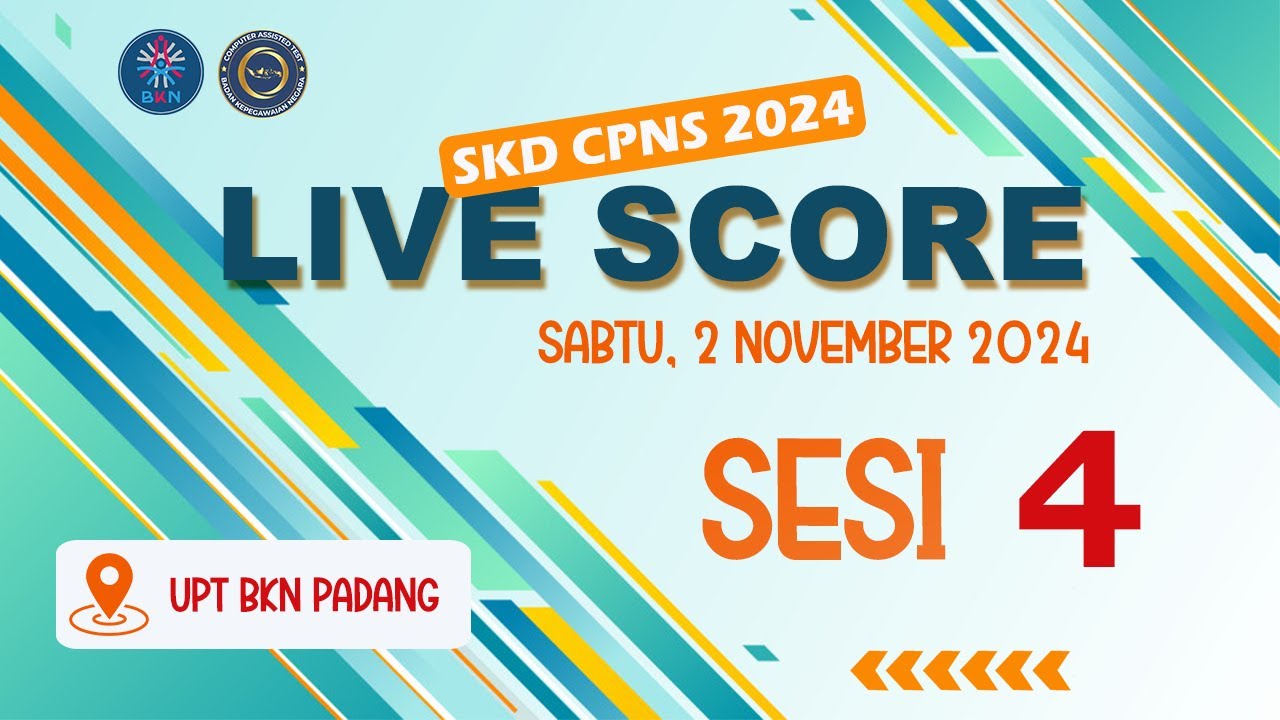 [ 02 NOVEMBER 2024, SESI 4 ] LIVE SCORE SKD CPNS TAHUN 2024 | TILOK ...