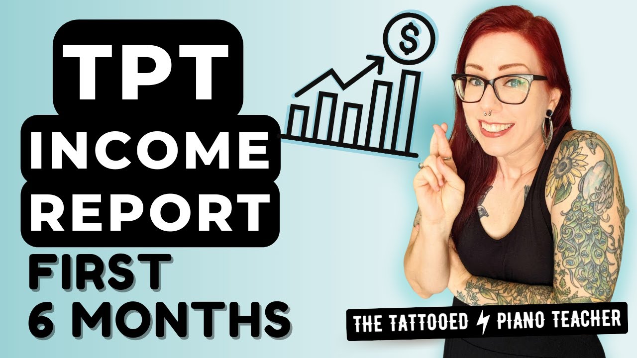 TPT Income Report - First 6 Month [Did I Hit My First Goal?] - YouTube