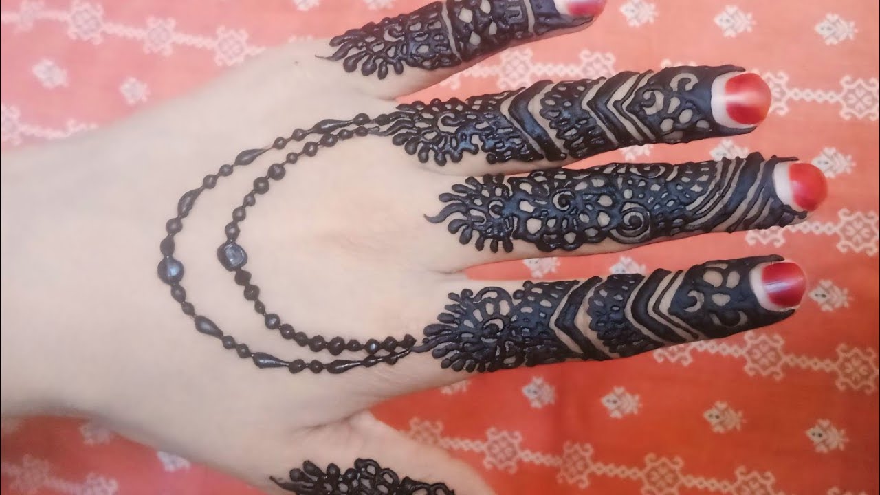 New finger mehndi design /New finger mehndi design simple/ finger ...