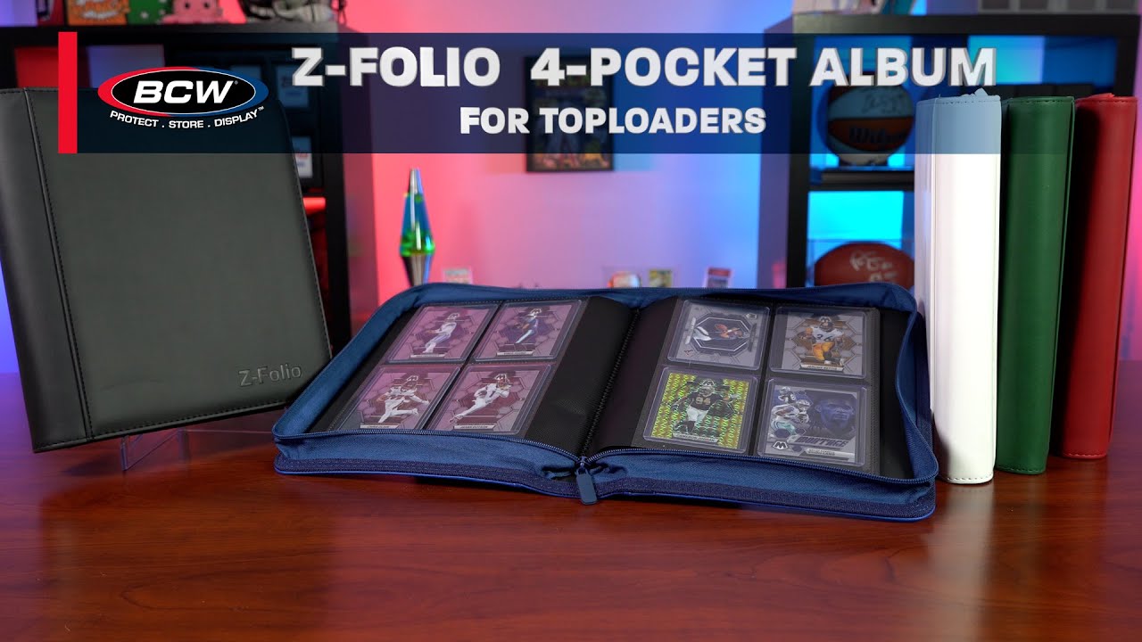 4 Pocket Z-Folio for Toploaders - YouTube