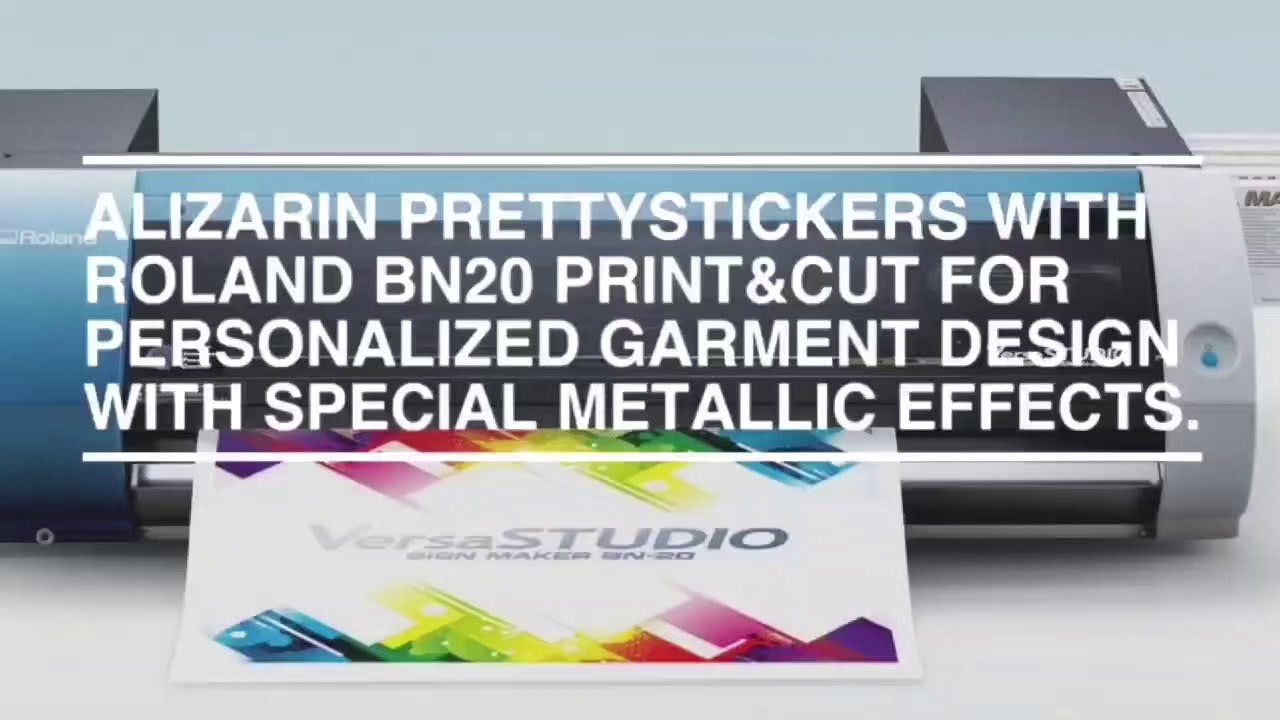 What can Roland BN20 print and cut do for us? - YouTube