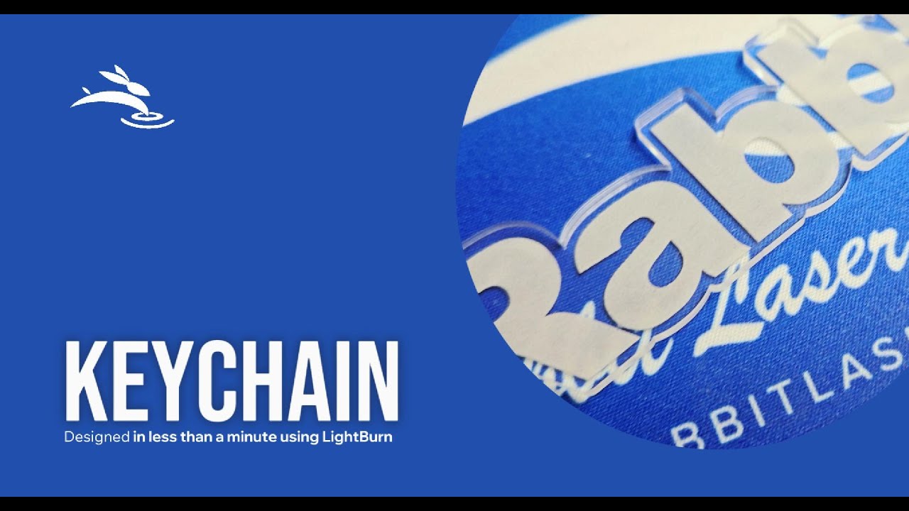 Watch Me Design a Keychain in LightBurn – No Words, Just Action! - YouTube