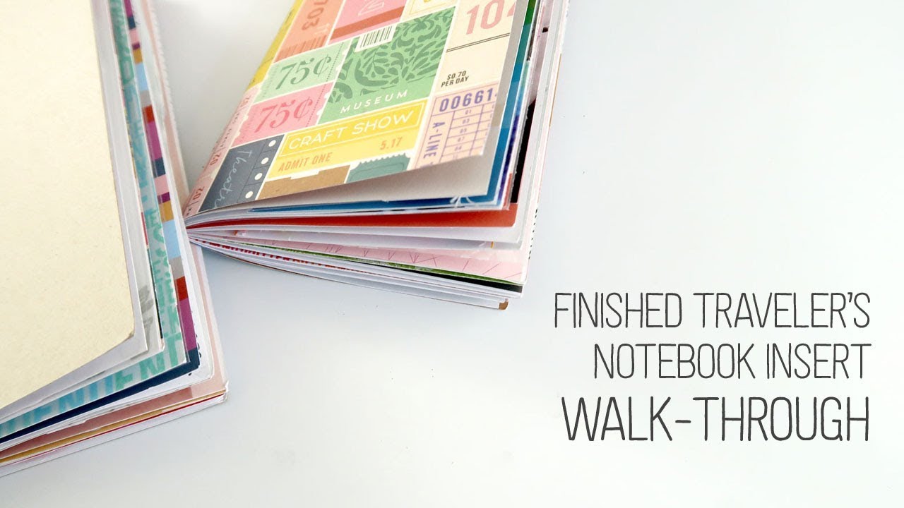 Finished Traveler's Notebook Flip Through - YouTube