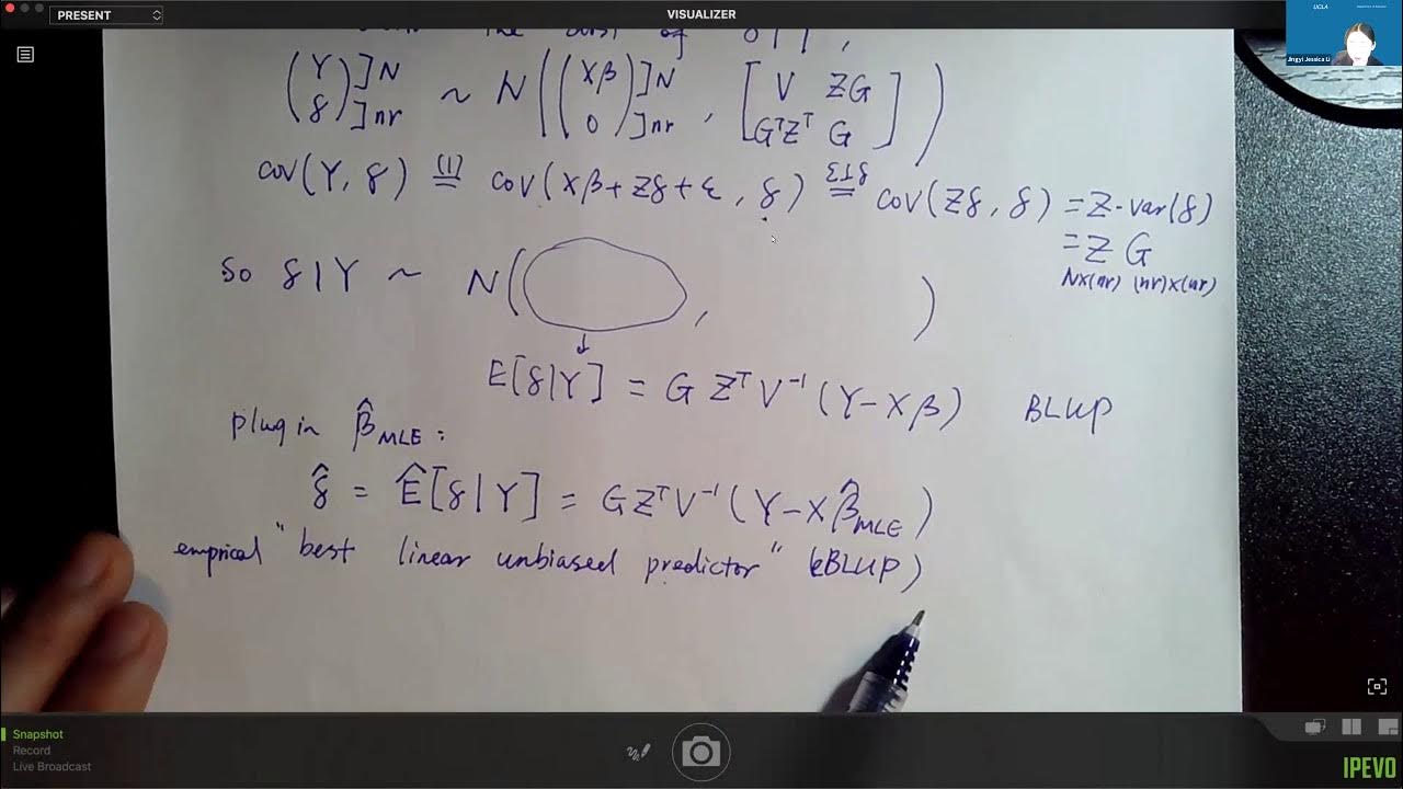 STATS 205 - Hierarchical Linear Models - Lecture 16 (LMM parameter estimation: ML vs. REML; GAM ...