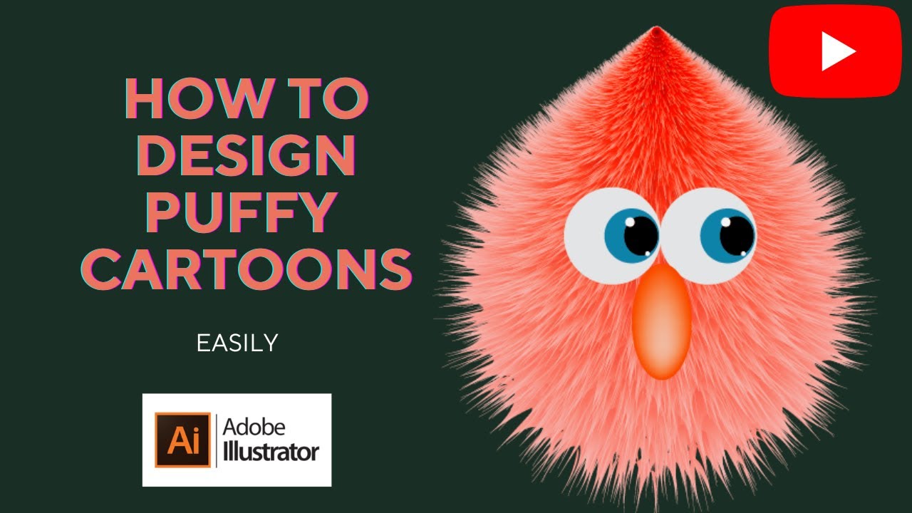 Puffy cartoons | Adobe Illustrator - YouTube