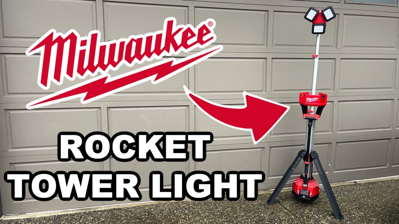 Milwaukee M18 Rocket Tower Light 2136-20 - YouTube