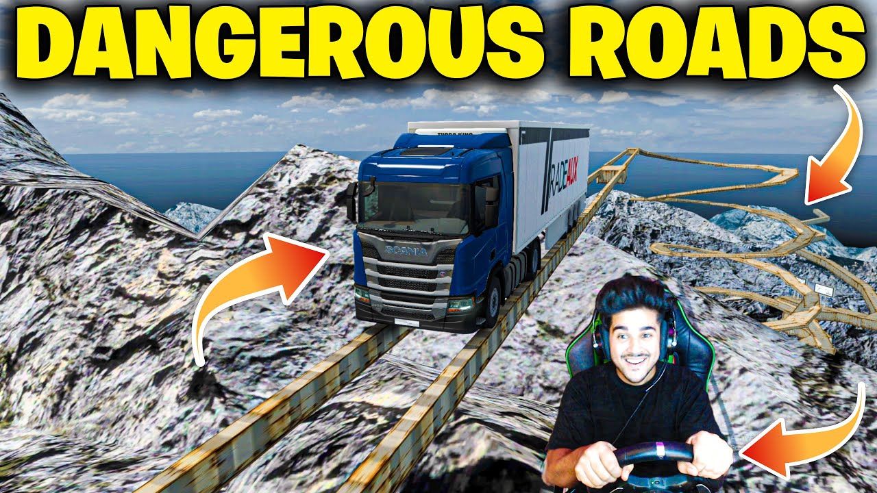 Driving Tata Indian Truck With Heavy Load On Hills Gameplay With ...
