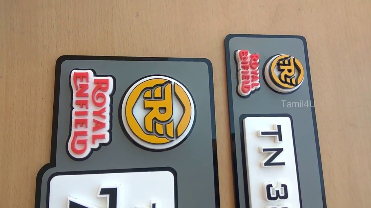 Bullet Number Plates Royal Enfield Classic Number Plate Designs