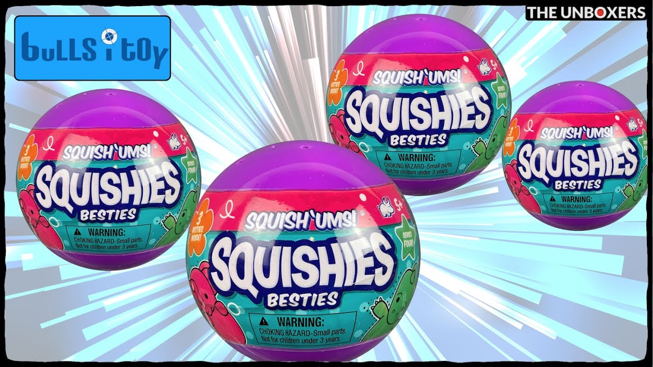 Squish'ums Besties Series 4 from BullsiToys - YouTube