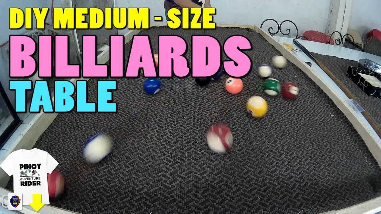 DIY MEDIUM-SIZE BILLIARDS TABLE - YouTube