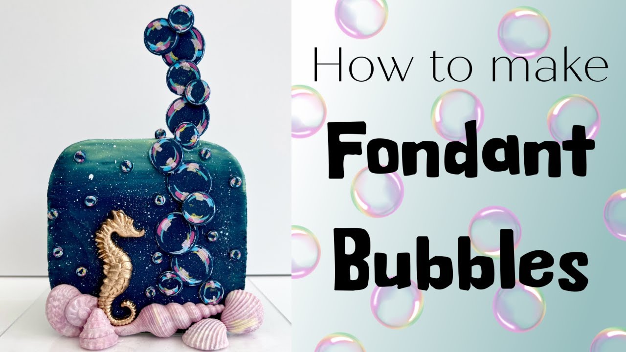How to make Fondant Bubbles - YouTube