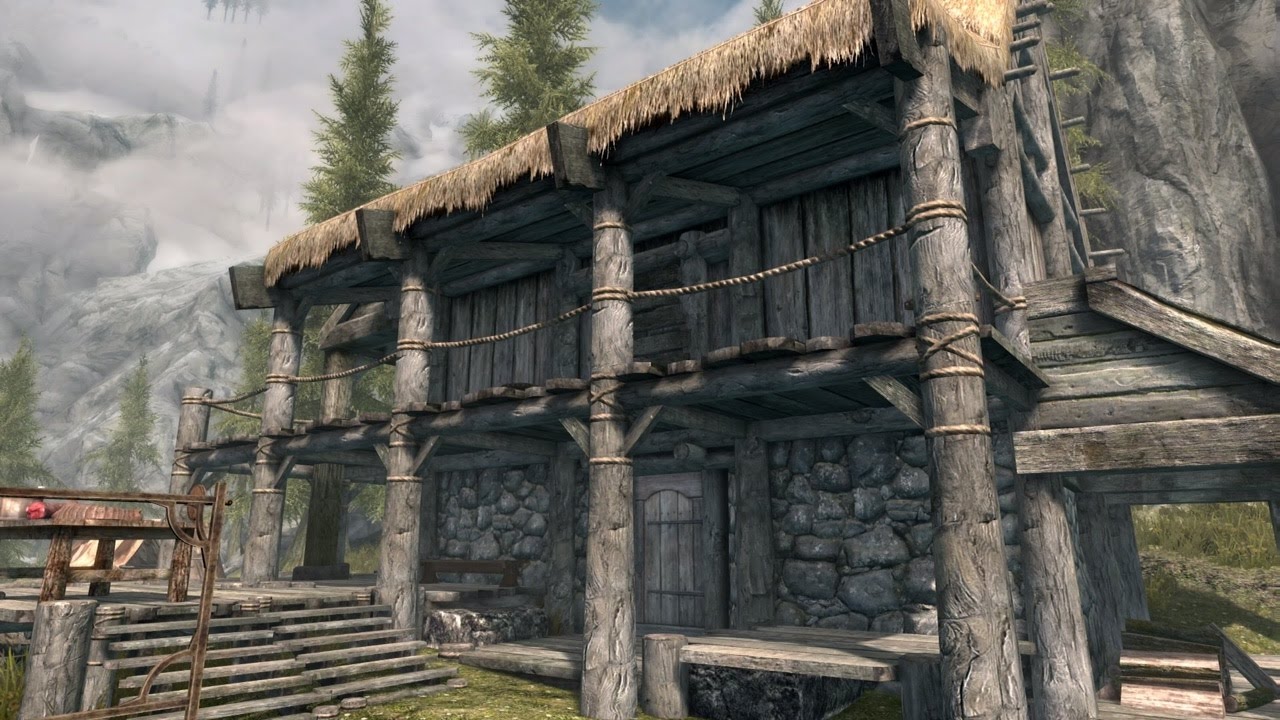 Skyrim PS4 Mods: Flayer's Practical Home (Player Home) - YouTube