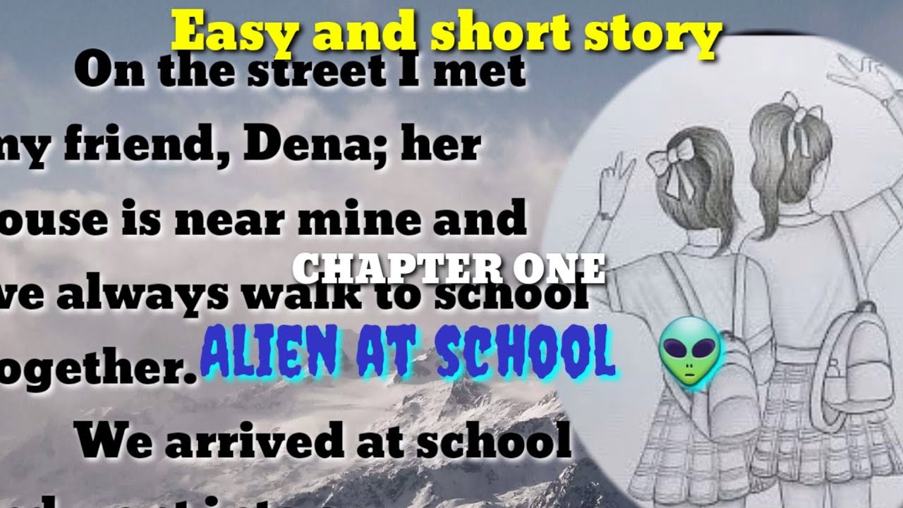 Learn English through story| Alien at school 👽 | easy English for basic ...