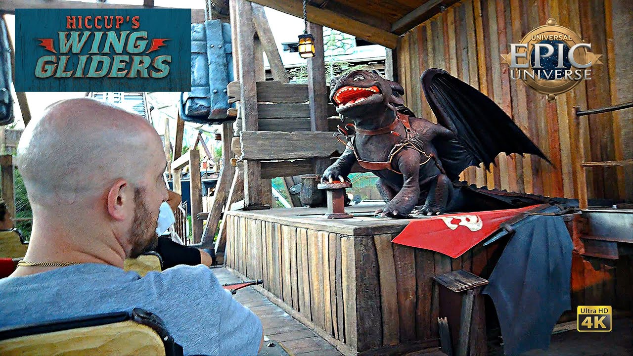2025 Hiccup's Wing Gliders Roller Coaster On Ride 4K POV Universal Epic ...