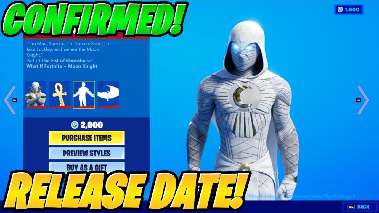 *NEW* MOON KNIGHT SKIN RELEASE DATE! (This Month?) - YouTube