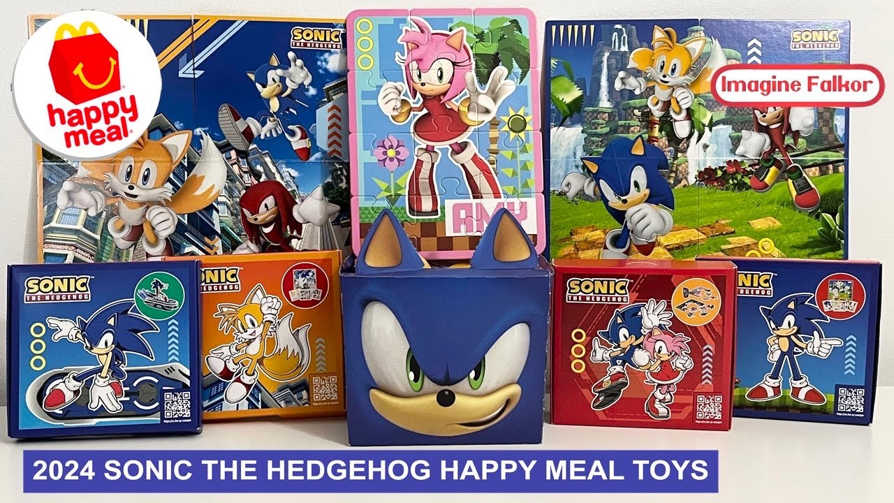 February 2024 Sonic the Hedgehog Happy Meal Toys | Unboxing Review ...