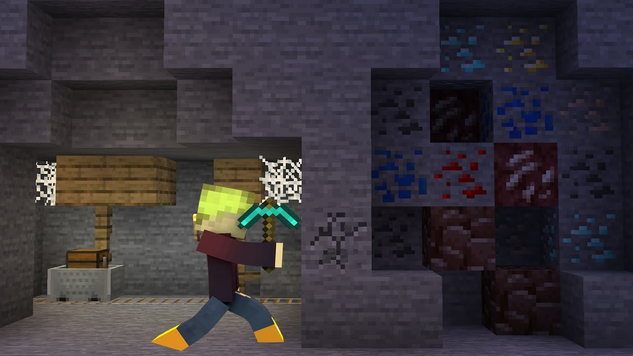 Minecraft misija: Surasti visus ORES ! - YouTube