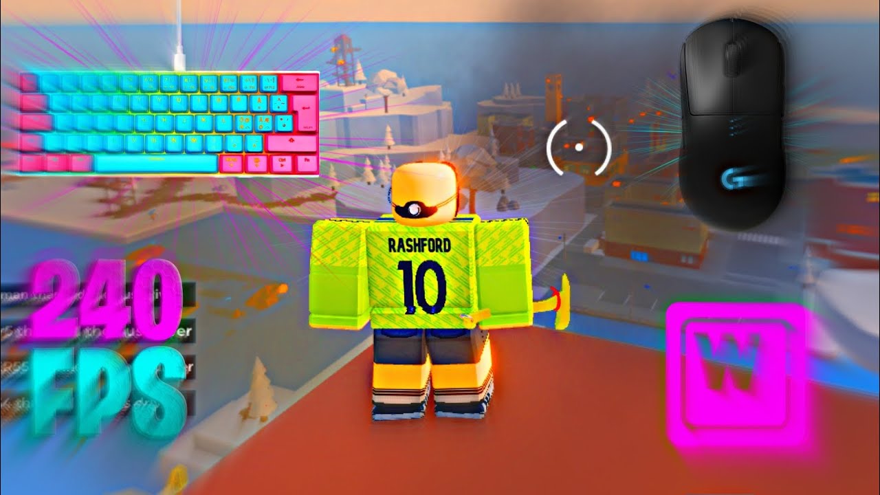 fortblox satisfying keyboard asmr😴 smooth solo gameplay👑 240 fps 4k ...