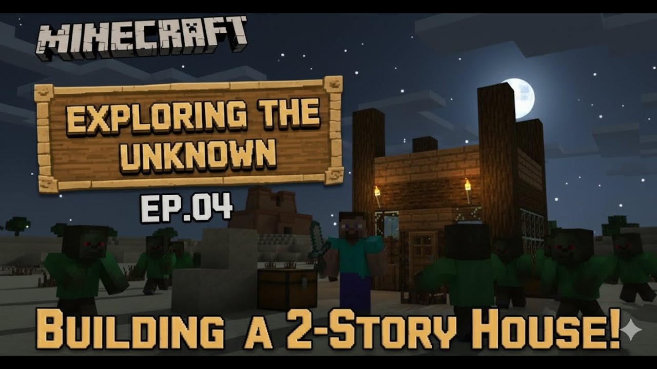Exploring the Unknown: Night Battles & House Progress | Minecraft Ep ...