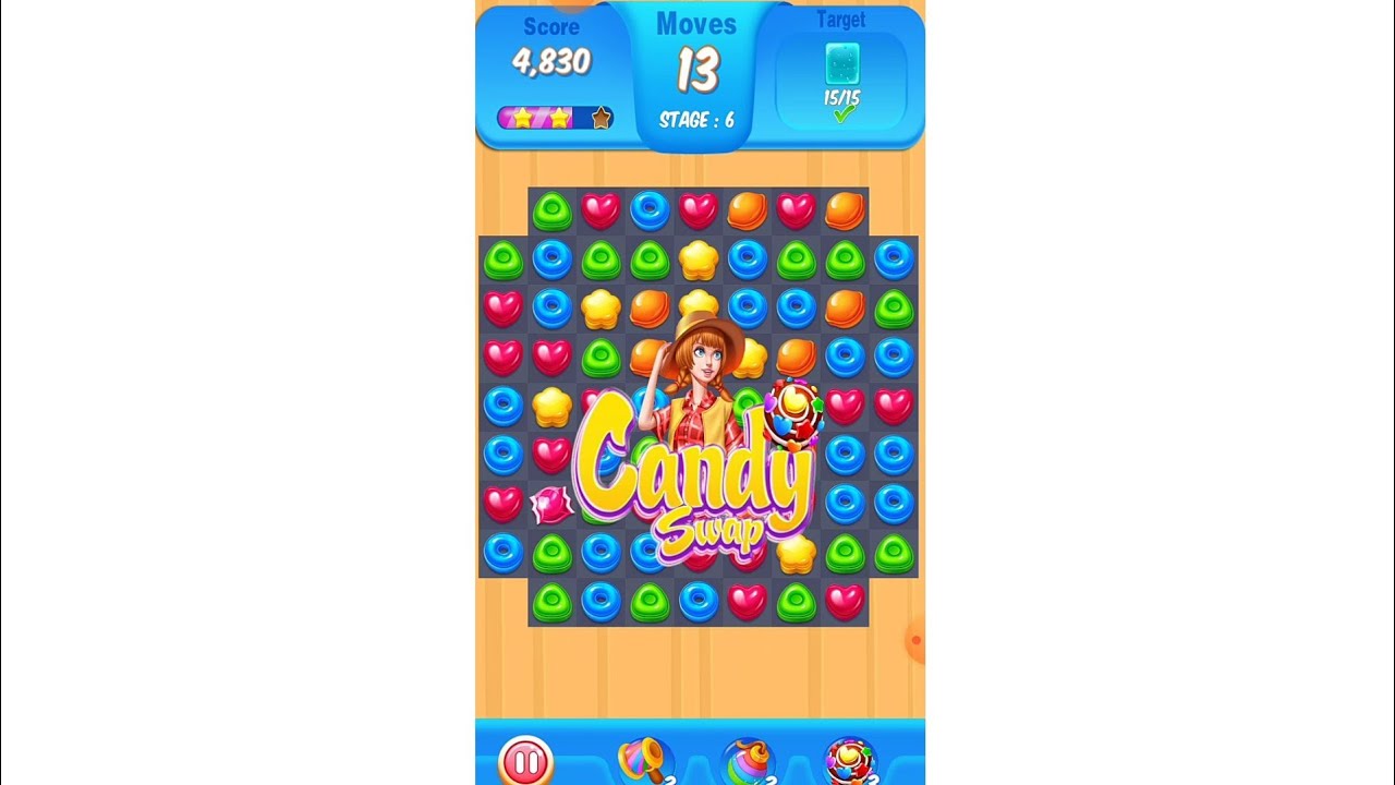 Candy swap game level 1-6 | jona creator - YouTube