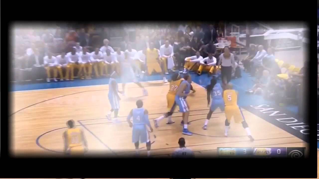 Kobe Bryant Fade Away Jump Shot! Denver Nuggets vs Los Angeles Lakers ...