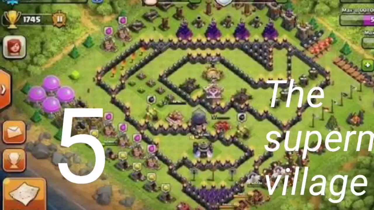 World 10 most beautiful villages in clash of clans - YouTube