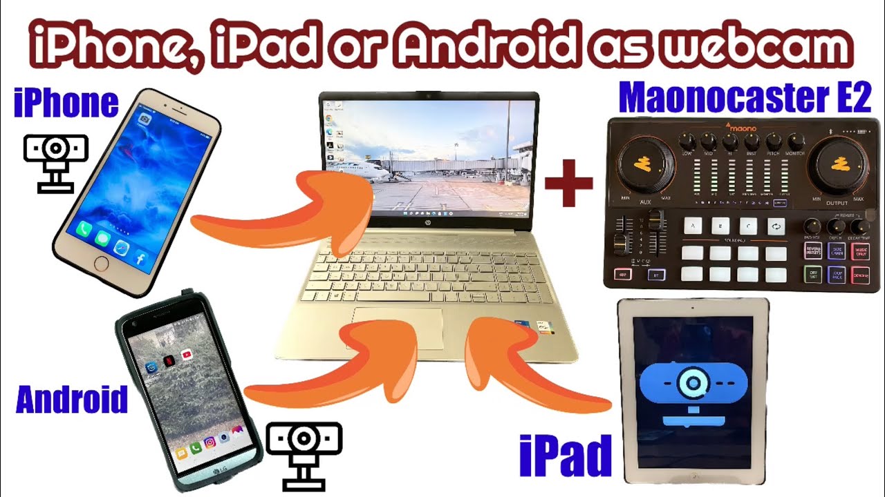 How to use iPhone, iPad and Android device as webcam for Streaming with ...