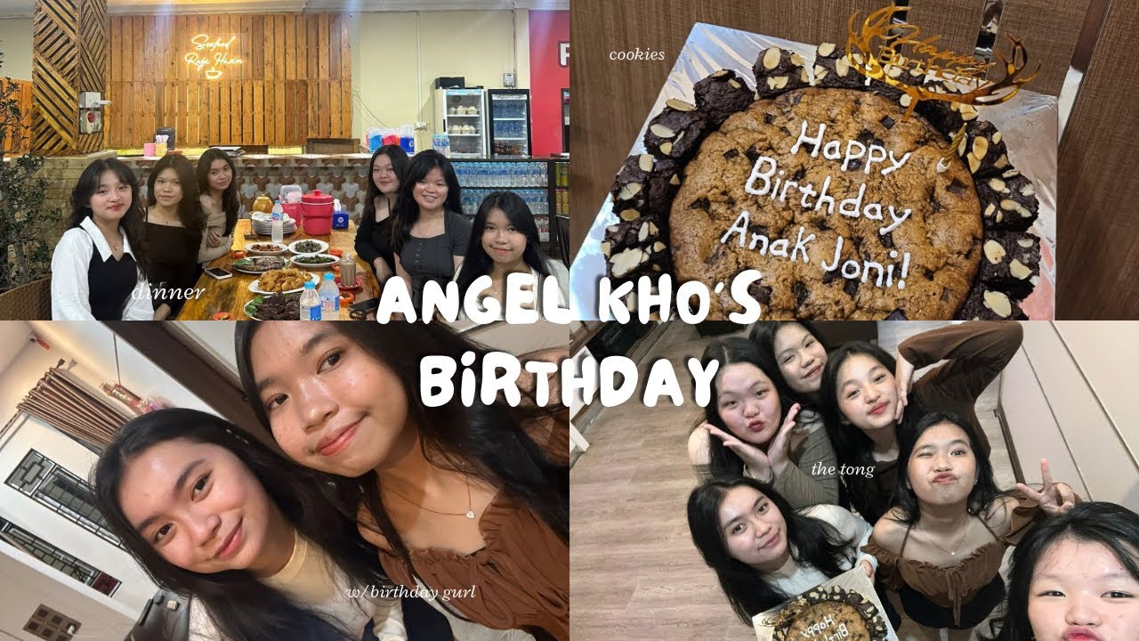 BIRTHDAY SERIES 🎂 : angel’s birthday (surprise, dinner, cookies ...