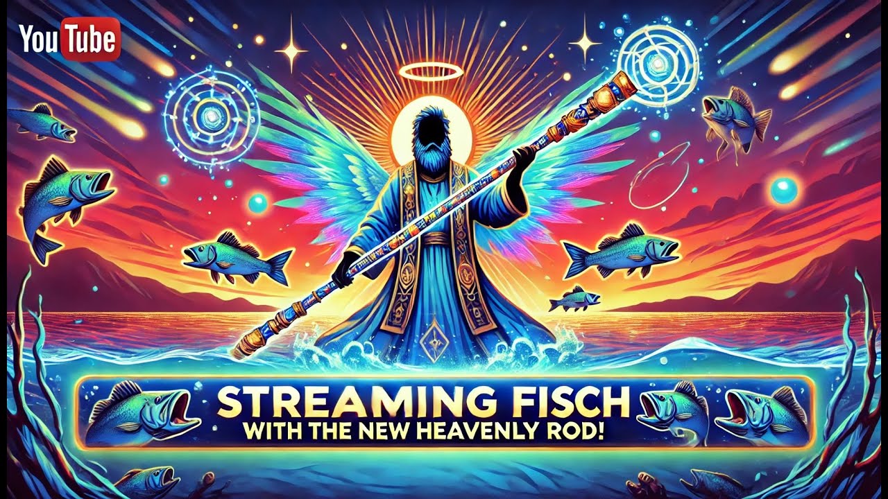 Streaming fisch with the new heavenly rod! + Giveaway Megaledon hunting ...