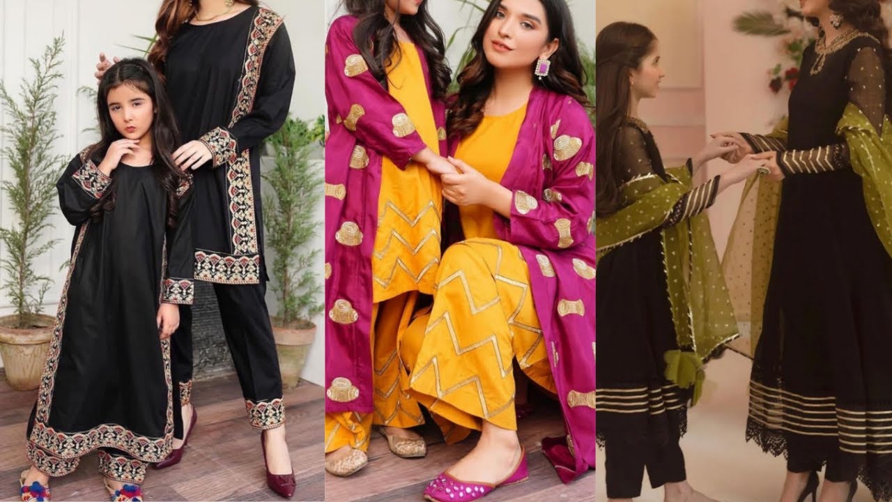 Mother daughter matching dresses ideas| same dresses for mother ...