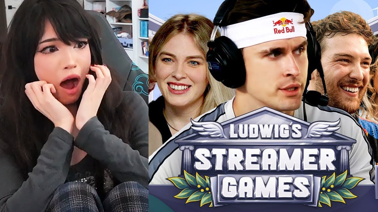 Emiru Reacts to Ludwig's STREAMER GAMES DAY 2 - YouTube