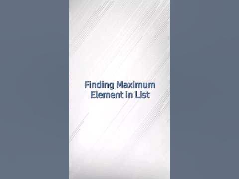 Finding Maximum Element in List #java #logic #logical #interviewquestions #coding #streamapi ...