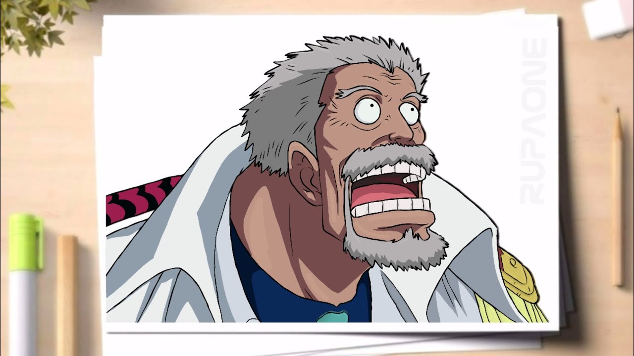 Garp was shocked to see Luffy fall from the sky | Digital Art ...