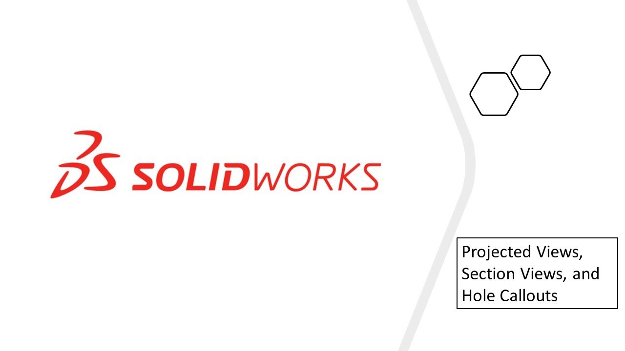 Solidworks 31- Mechanical Drawings Projected Views, Section Views and ...