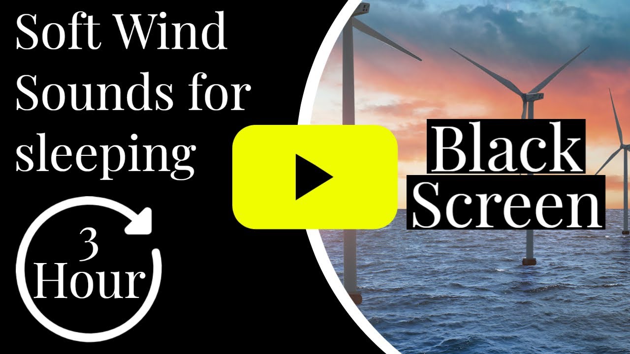Soft Wind Sounds for Sleeping Black Screen | 3.33 hours | # ...
