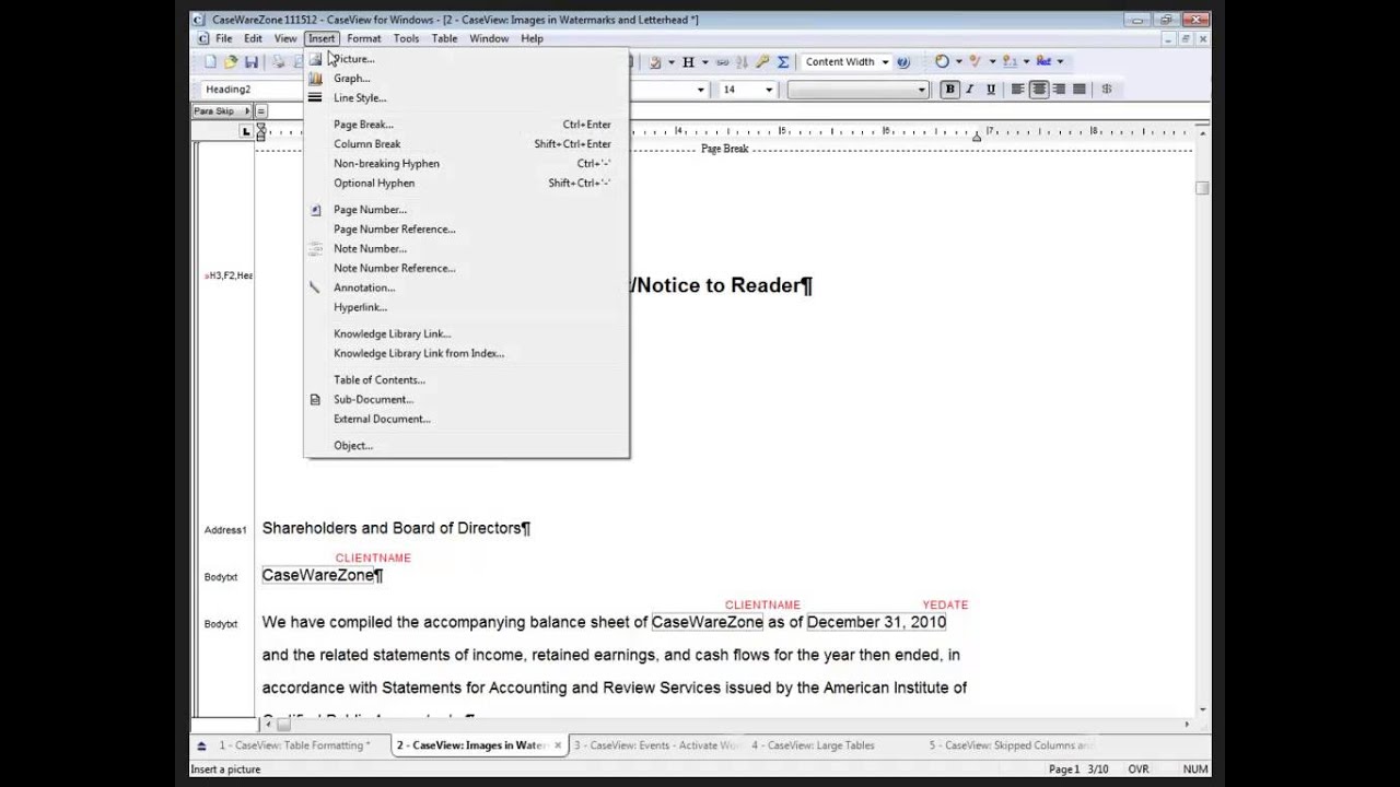Images in Watermarks and Letterhead - YouTube