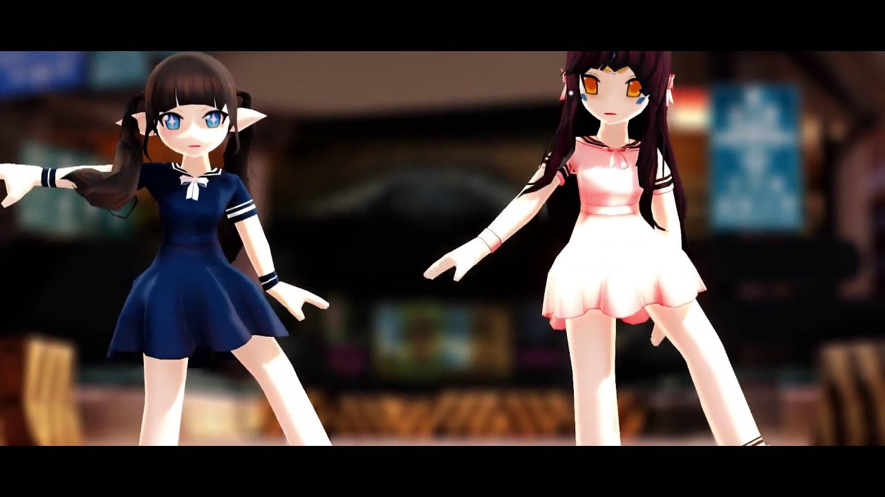 【エルソードMMD】 • cLick cRack • 【Eve&Lu Girlfriend】 - YouTube