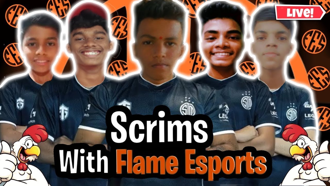 SCRIMS GAMEPLAY WITH TEAM FLAME!!🧡🔥| FeSxAimGodOP IS LIVE!! - YouTube