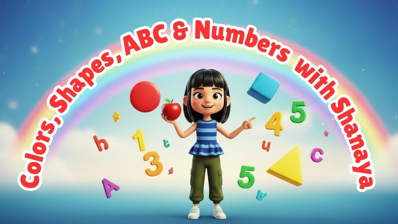 Learn Colors, Shapes, ABC & Numbers with Shanaya - YouTube