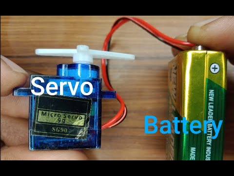 Servo motor drive direct with battery #project #servomotors #tutorial ...