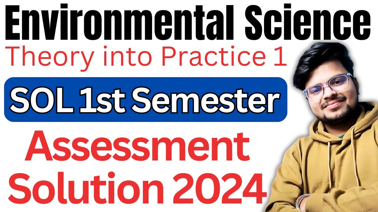DU SOL Environmental Science Theory into Practice 1 Assessment Solution ...