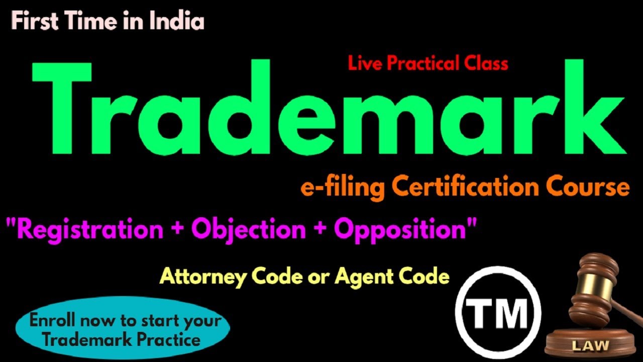 Trademark Registration Online e filing Practitioner Course Hindi ...