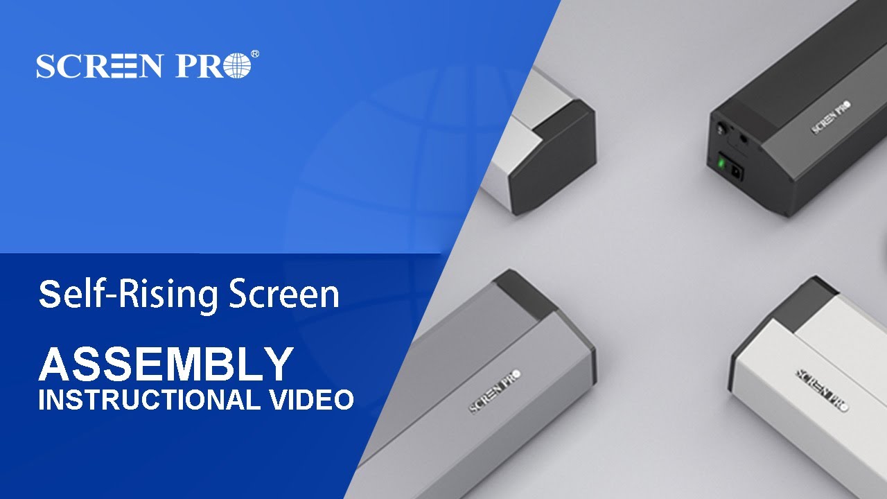 SCREENPRO Self-Rising Screen Projection Screen Tutorial | D series - YouTube