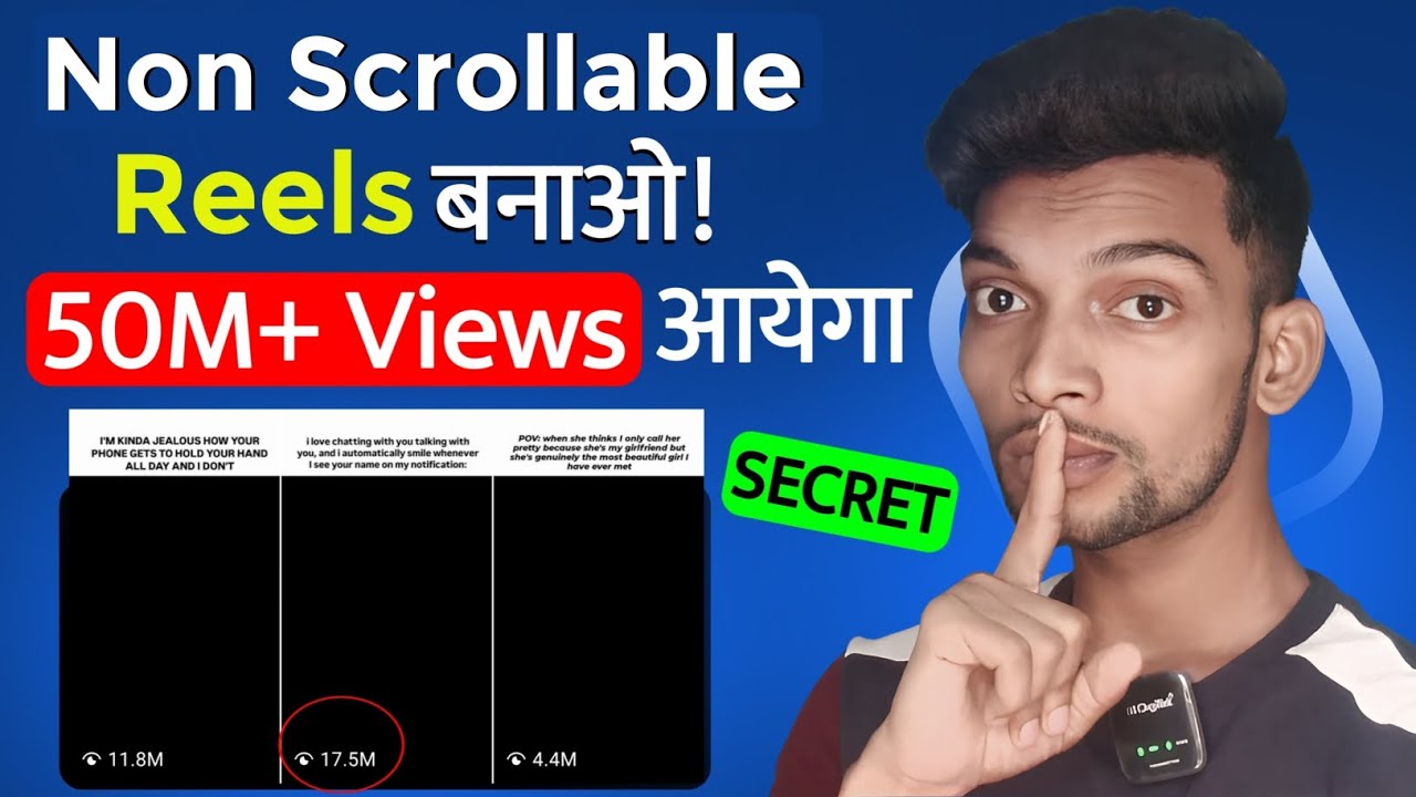 How to Make Non Scrollable Reels On Instagram Trending Non Scroll Quote Reels VideoEditing ...