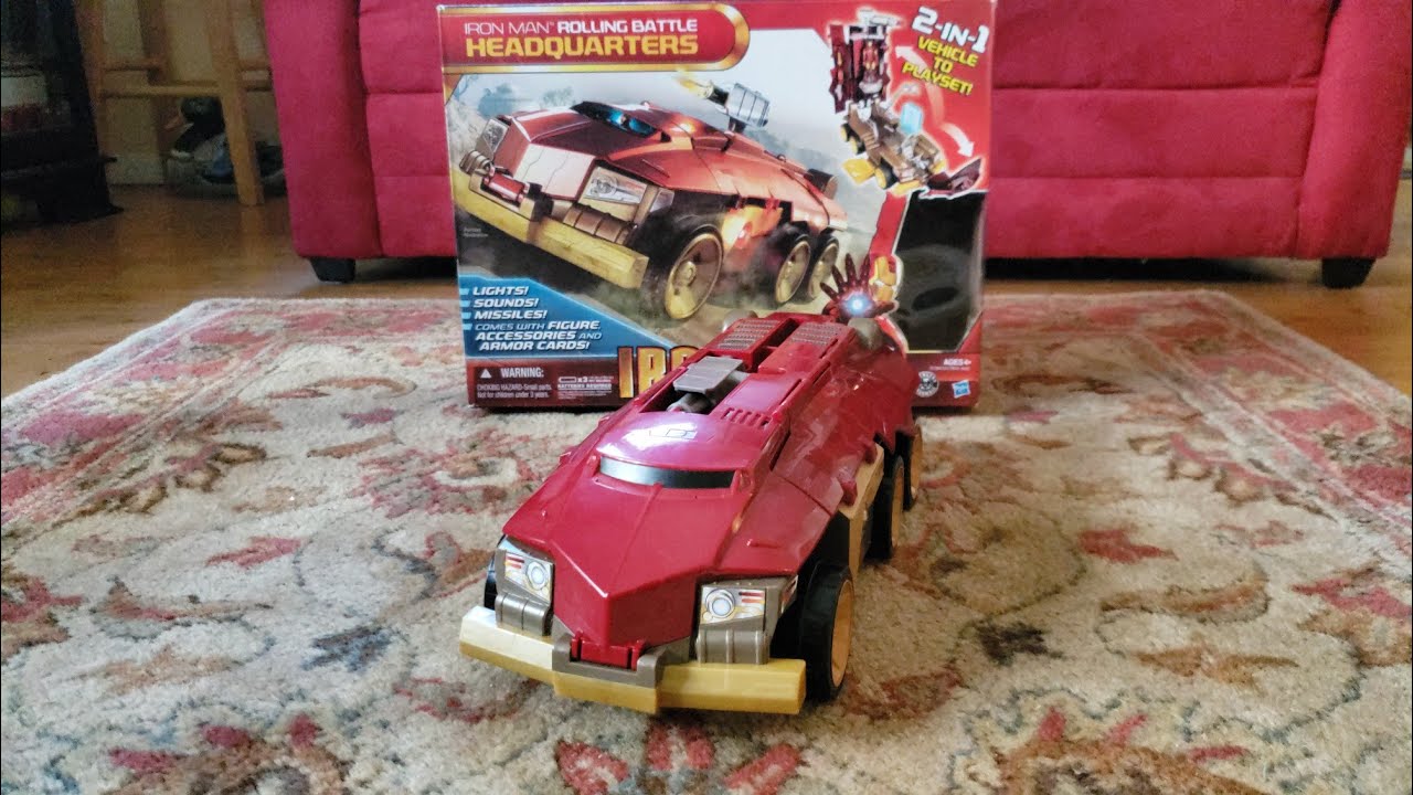 Iron-Man Rolling Battle Headquarters Review - YouTube