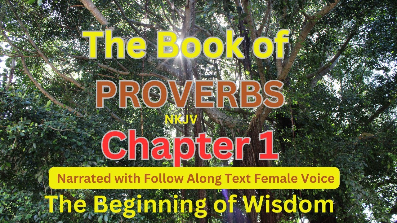 Proverbs 1 NKJV|| Narrated with Follow Along Text Female voice - YouTube