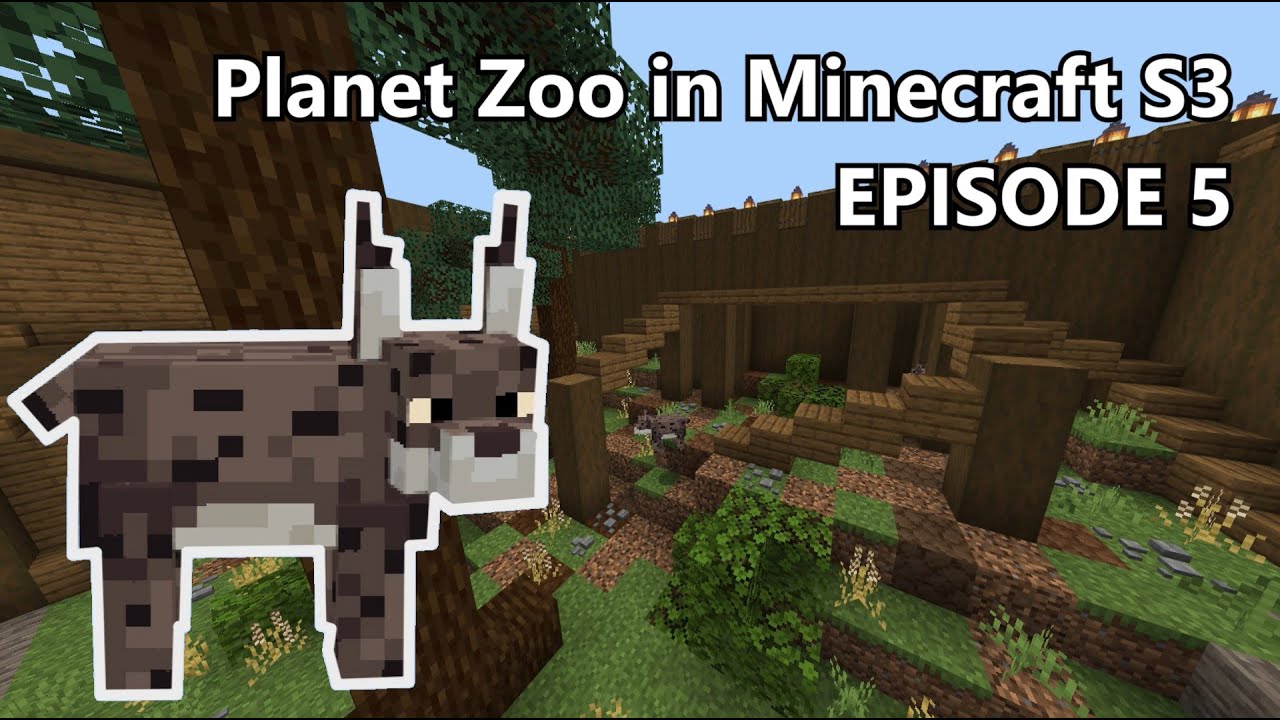 Lynx Habitat & British Building entrance | Planet Zoo in Minecraft S3 ...