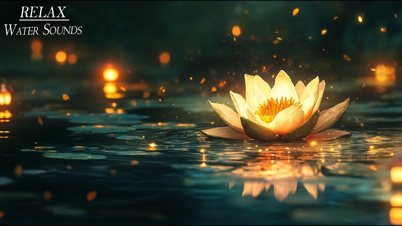 1 hour of relaxing water and piano sounds helps | reduce stress - sleep ...