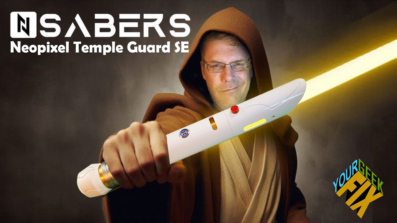 How to Spin a Lightsaber using the NSABERS Neopixel Temple Guard Saber ...